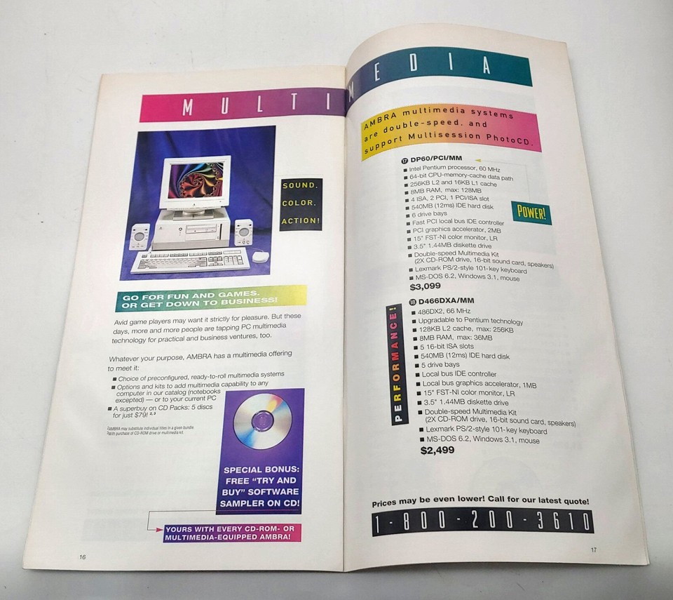 1994 Spring Ambra Computer Corporation Catalog | eBay