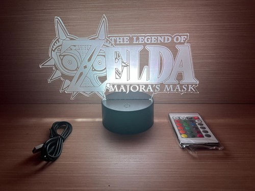 Led Lamp RGB Logo Majora ́s mask Zelda Nintendo 64 game cube switch ...