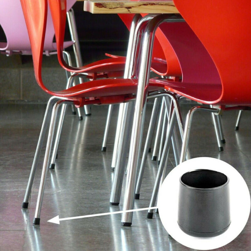 Round Rubber Chair Ferrules AntiScratch Floor Protector Table Feet Leg ...
