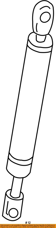 MERCEDES OEM 03-06 SL500 Trunk Lid Lid Components-Strut Right ...