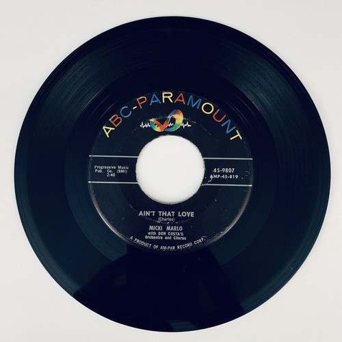 Micki Marlo Ain't That Love The Beginning Of Love 7" 45 Voice Singer ...