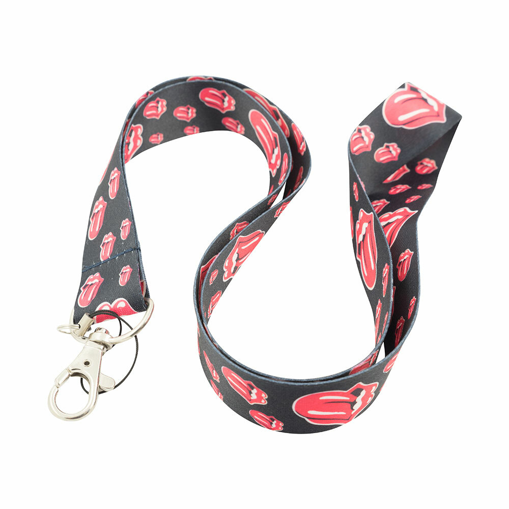 Rolling Stone Tongue Keychain Holder Lanyard | eBay
