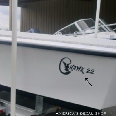 C Hawk 22 Boat Yacht Decals 2PC Set Oracle Vinyl Large New OEM ...