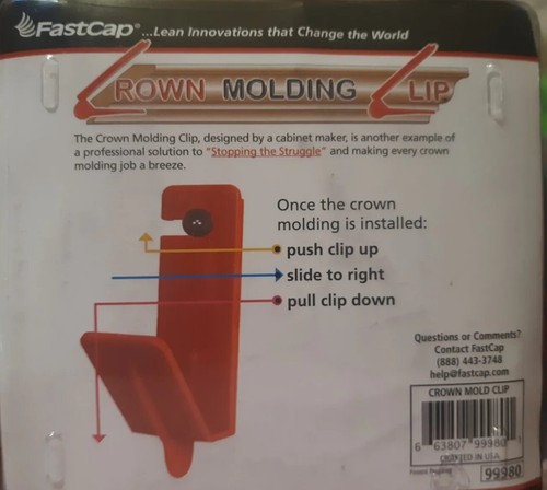 4x FastCap Crown Molding Clip System Hanger Woodworking Tools for ...