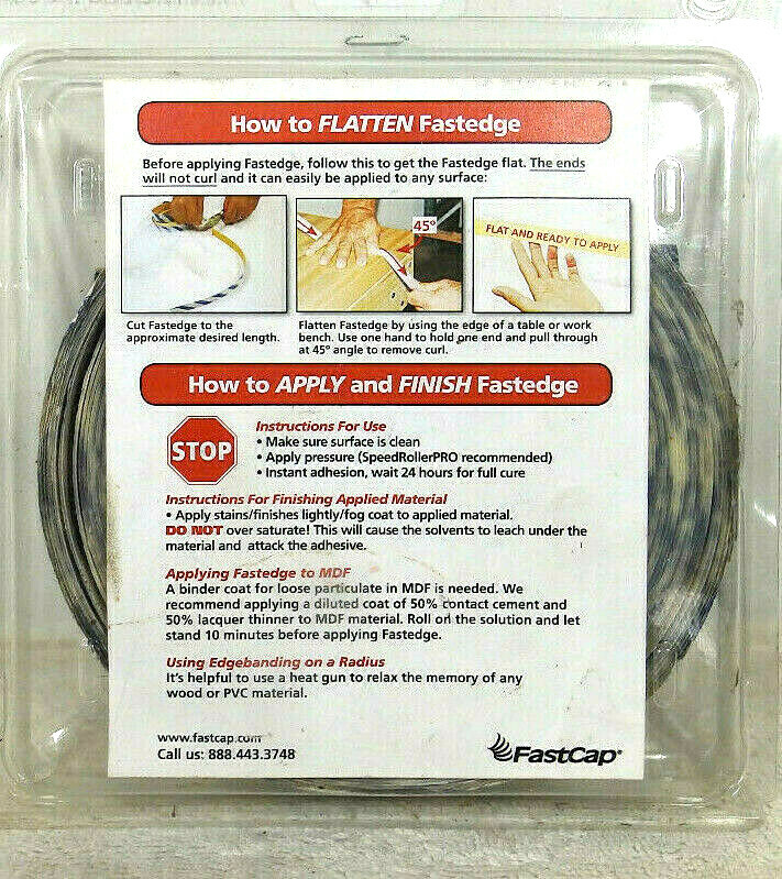 FastCap 15/16" Wide FastEdge PVC Peel and Stick Edgebanding 50' Beige ...