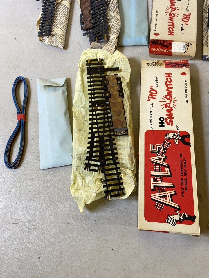 Atlas HO Gauge Snap Switch Model Railroad Train Parts Lot orig box ...