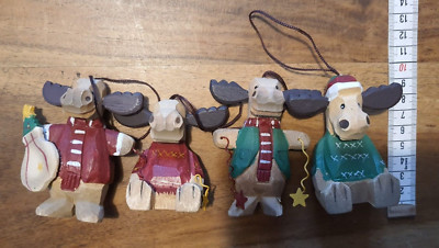 4 Elche aus Holz zum Aufhängen | eBay.de