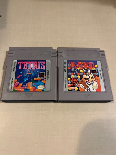 Nintendo Original Gameboy Game LOT (2) Tetris/Dr. Mario AUTHENTIC ...
