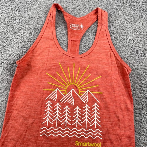 Smartwool Tank Top Womens XS Merino Sport 150 Graphic Running Hiking ...