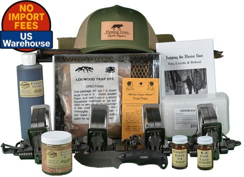Coyote Trapping Kit Standard Starter Set Includes Free Skinning Knife ...