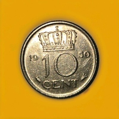 Dutch 10 Cent Coin. 1950 Netherlands | eBay