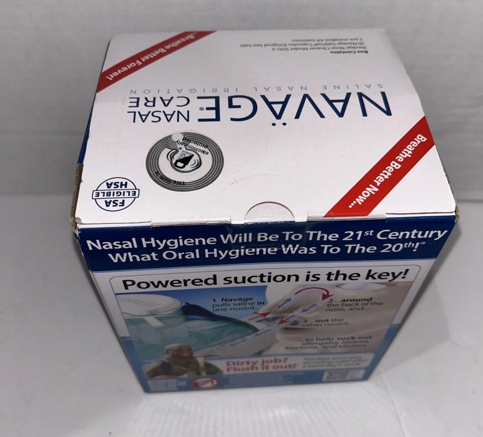 NAVAGE Nasal Care Saline Irrigation SYSTEM NOSE CLEANER new SEALED SDG2 ...
