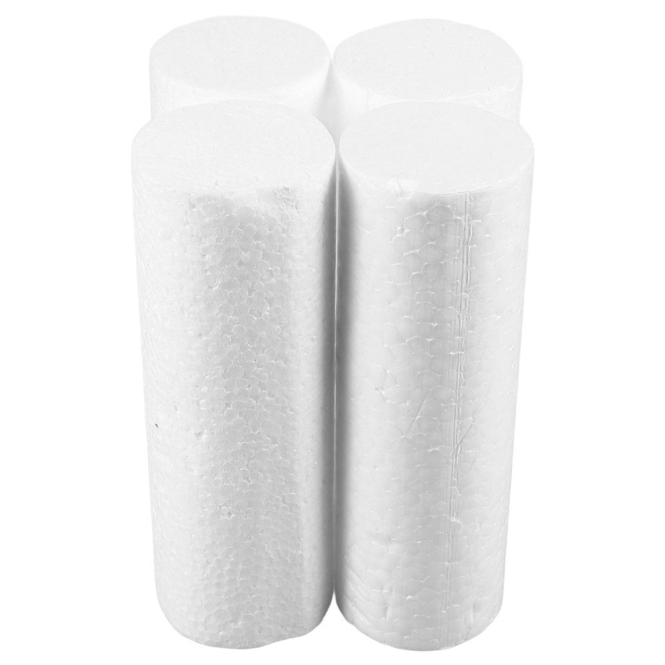 4 Pcs Foam Ball Cylinder Polystyrene Block Decorating Columns ...