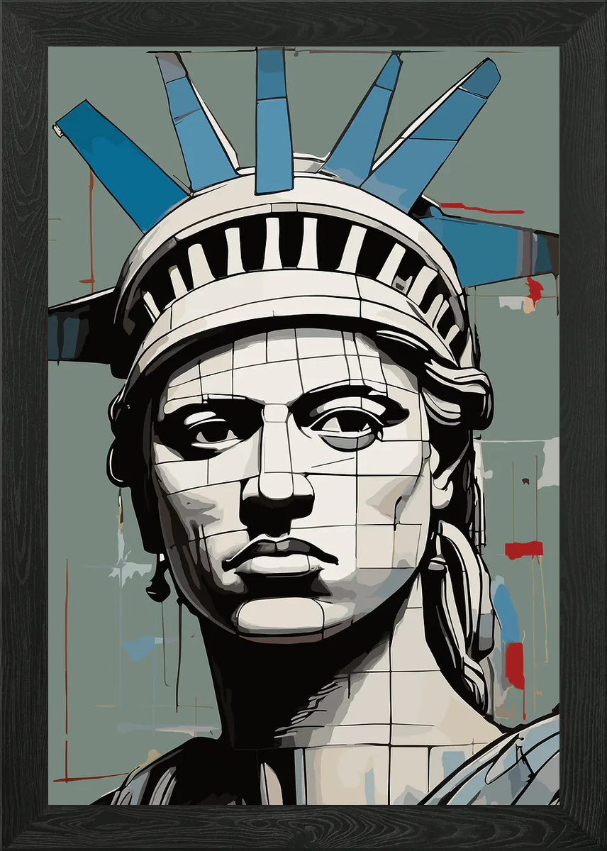 Liberty Roman Style Poster Framed Wall Art Poster Canvas Print Picture ...