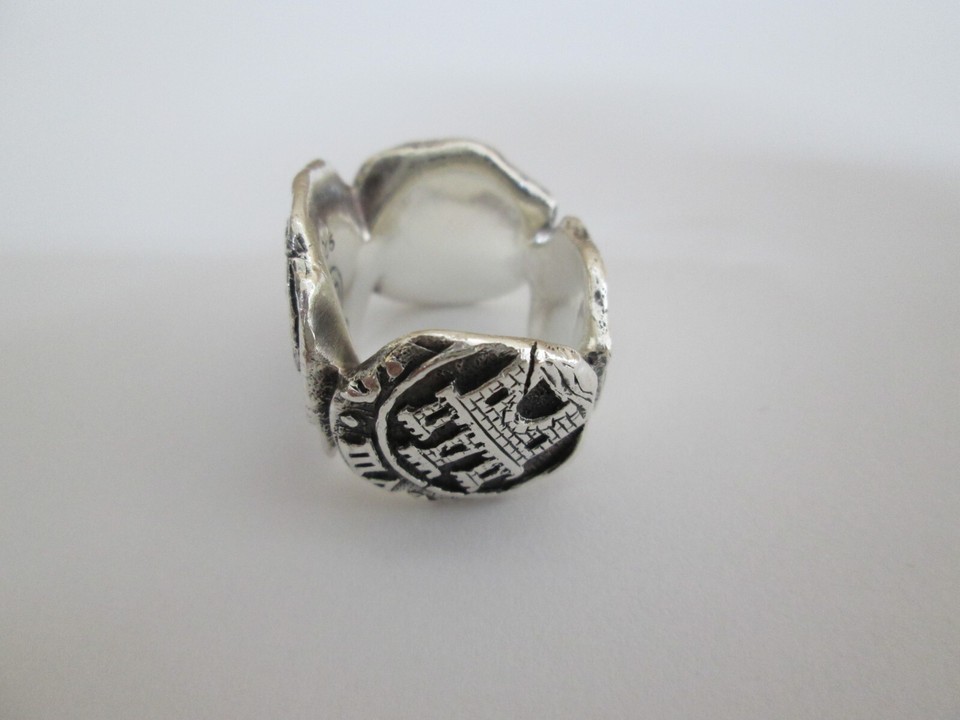 David Yurman “Shipwreck” 23.9g Sterling Silver Coin Ring Size 9 | eBay