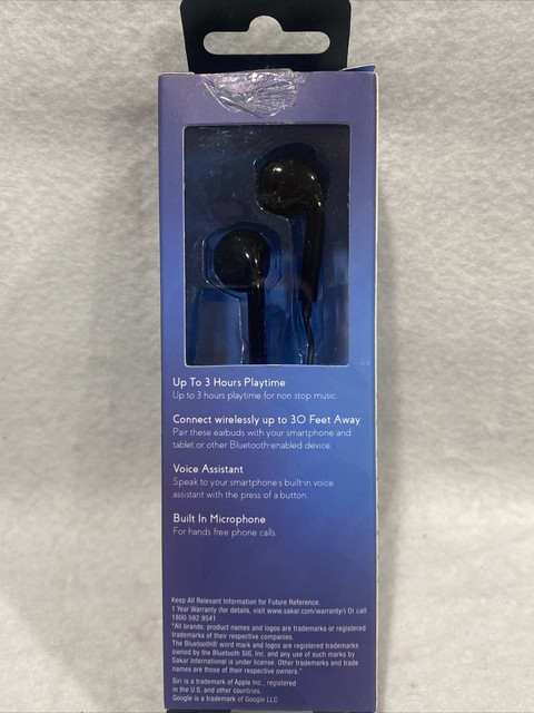 Muze by Vivitar Stealth Bluetooth Earbuds (black) for sale online | eBay