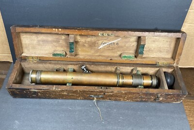 1902 WWI W. Ottway & co. Copper Telescope Orion Works Ealing Dr Commons ...
