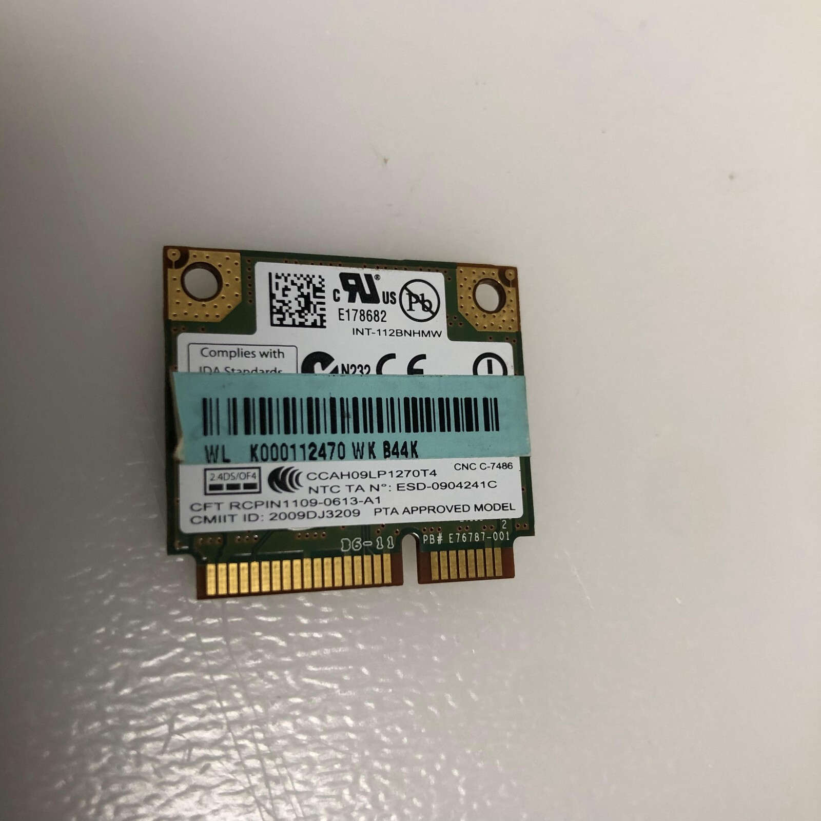 Toshiba Satellite P755 Series WiFi Wireless Card K000112470 for sale ...