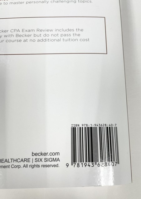 Becker Professional Education CPA Exam Review - Regulation V3. 1 ...