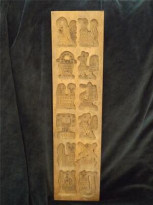 Springerle Board 12 Carved Wood Molds 23" Long | eBay