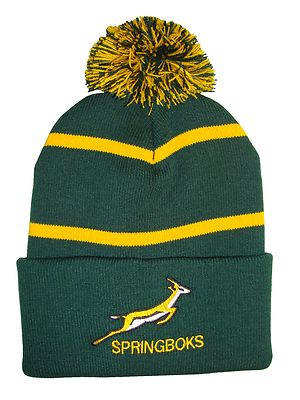 South Africa Springbok Rugby Bobble Hat - Pinstripe | eBay UK