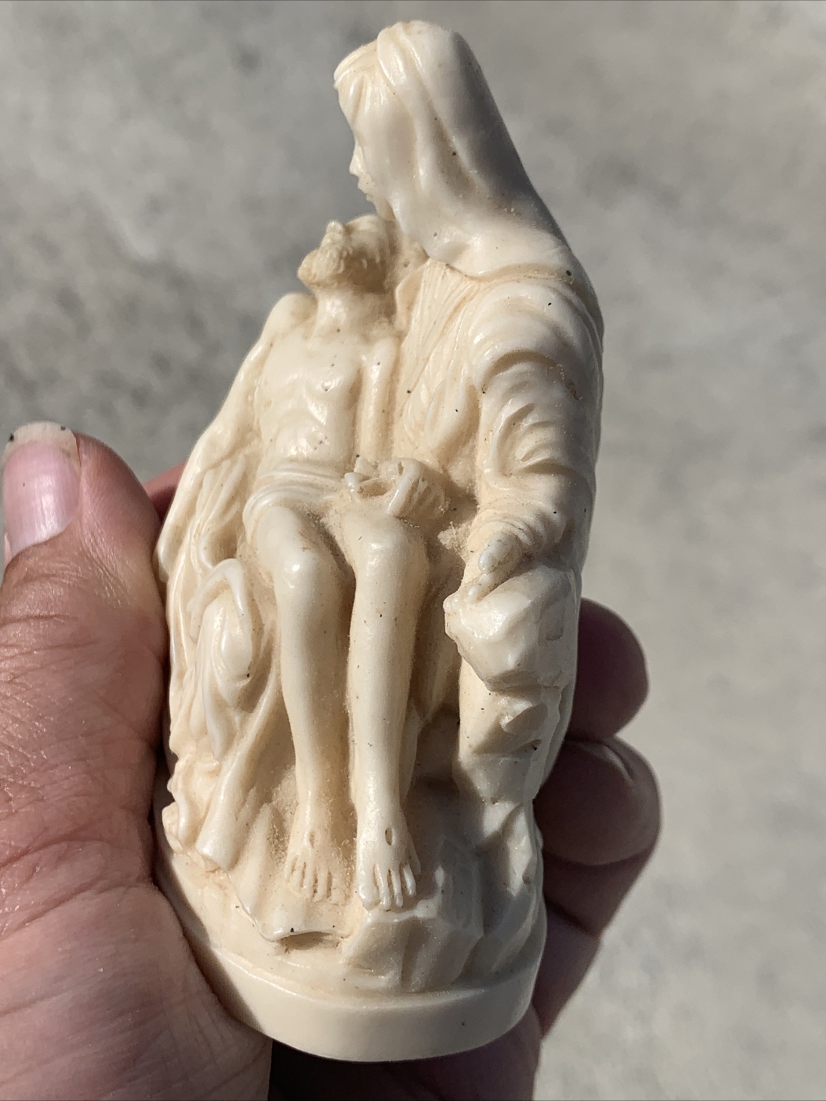 Vintage 60s A. Giannelli Pieta Sculpture Statue Jesus Mary Miniature 4 ...