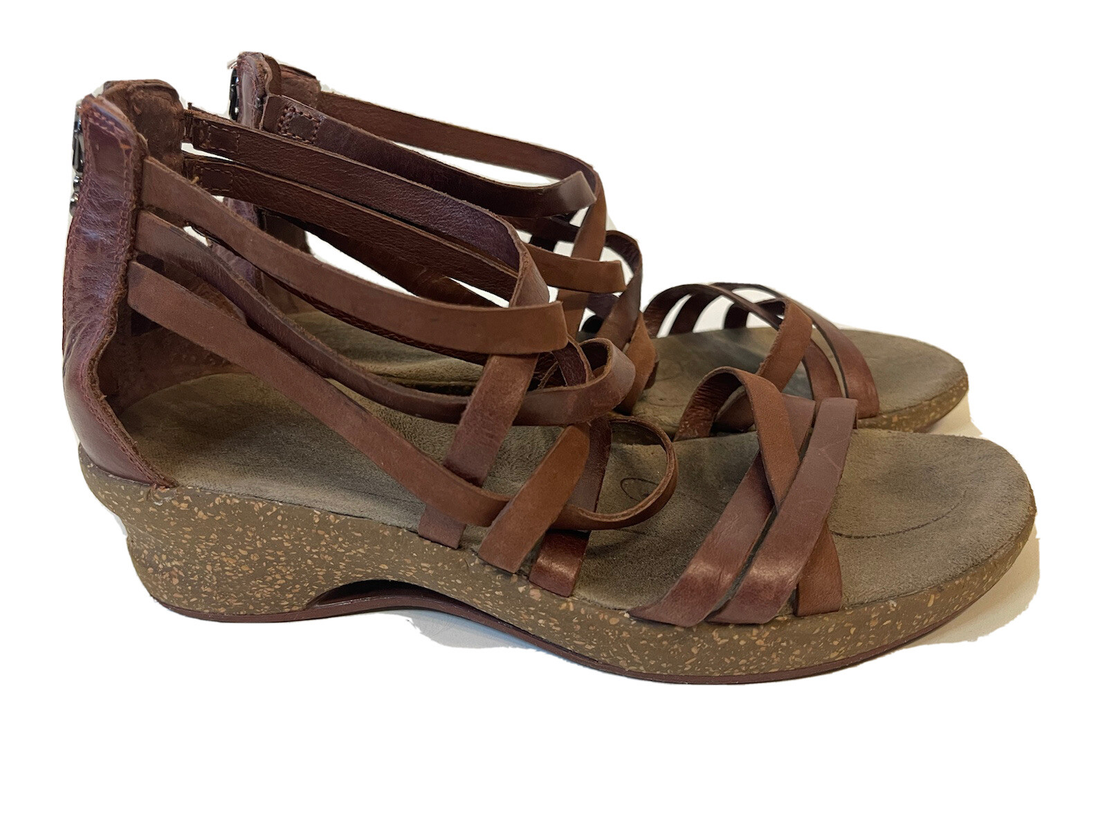 Ahnu Trolley Huarache Wedge Sandals Womens Size 10 Br… - Gem