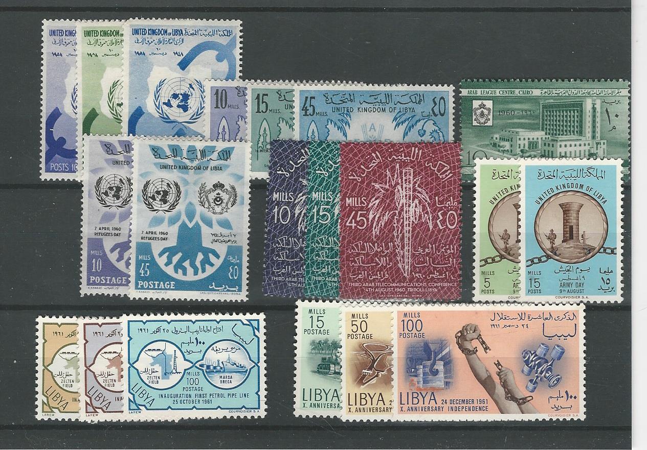 Libya, Postage Stamp, #180-191, 207-214 Mint Hinged, 1958-61 (p) | eBay