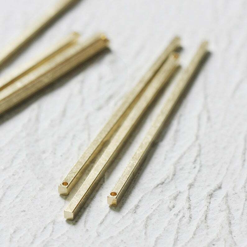 10 Pieces Solid Raw Brass Rectangle Bar - 60x2mm (CW-4291C) | eBay