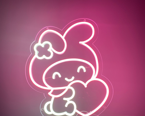 SANRIO MY MELODY LED LIGHTS NEON SIGN Game Room Wall Decor HOME GIFT ...