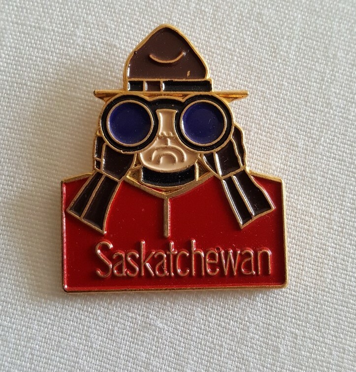 Royal Canadian Mounted Police RCMP Lapel Pins Saskatchewan binoculars ...