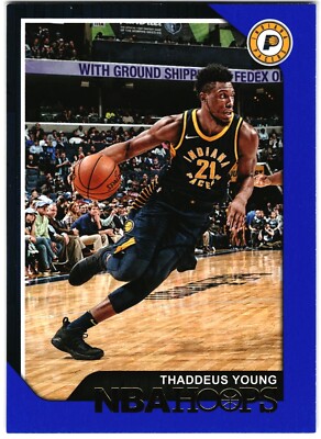 2018-19 Panini NBA Hoops Thaddeus Young Blue Indiana Pacers #202 | eBay