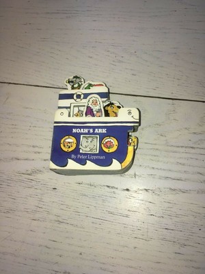 Noah's Ark Book HC Peter Lippman Mini House Workman Pop-Up Thick Bible ...