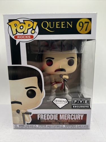Funko Pop! Vinyl: Freddie Mercury (Diamond Collection) #97 - FYE | eBay