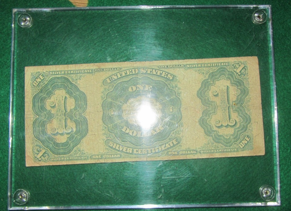 1891 Martha Washington ONE SILVER DOLLAR certificate note bill paper ...