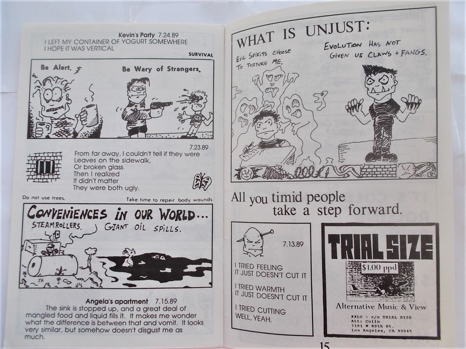 Life is a Joke 5 1989 Joe Franke Zine Perzine Comic Art Wit Survival ...