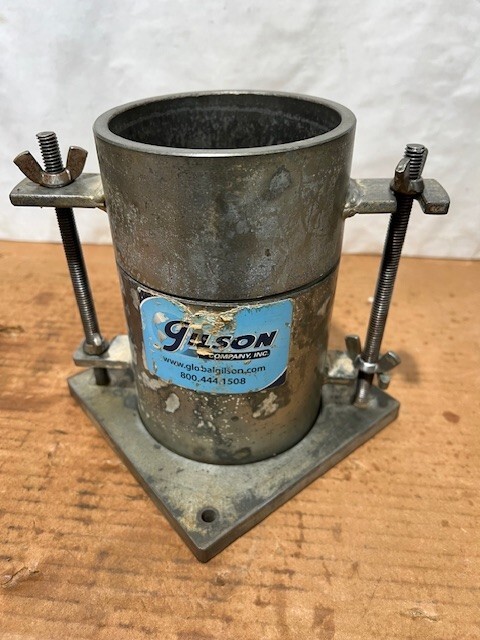 Gilson HMA110 Standard Soil Compaction Mold 4", 3 Piece Standard ...