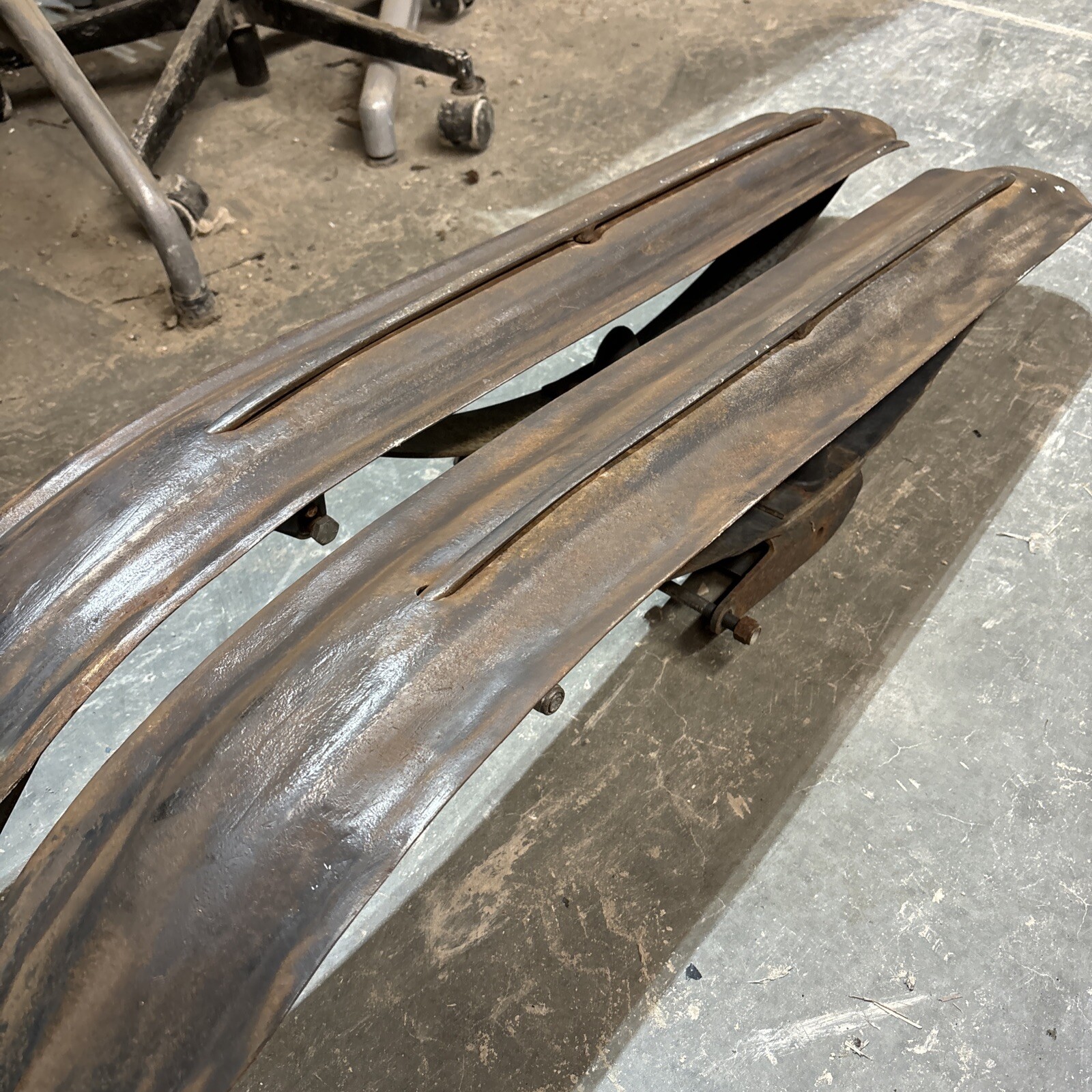 1972 73 Sno-jet SST 295 Sst 440 Vintage Snowmobile Metal Skis Good #10 ...