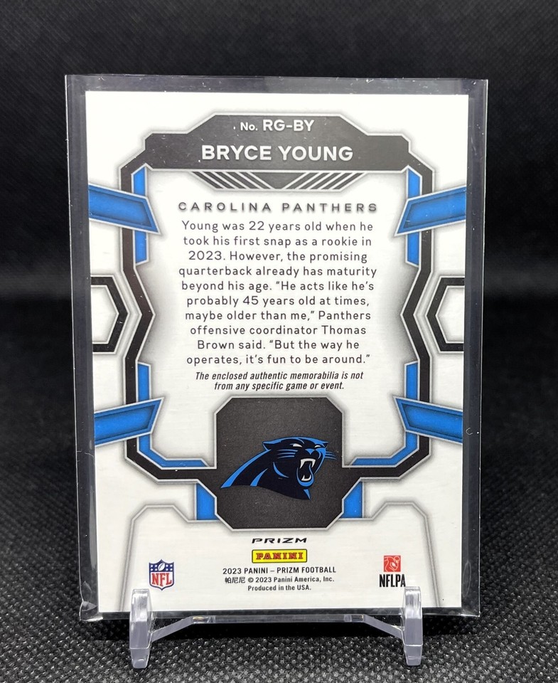 2023 Panini Prizm Bryce Young Pink Rookie Gear Patch Mem #RG-BY | eBay