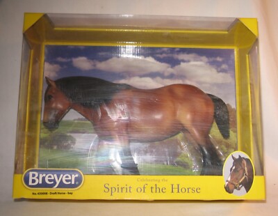 Breyer horse matte red bay pulling shire mare reissue model new in box ...