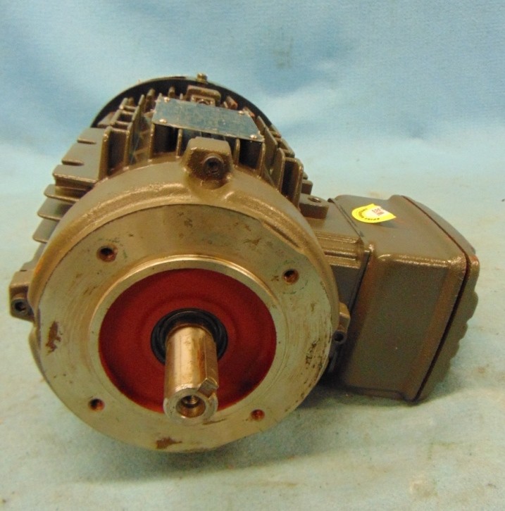 WEG W21 SEVERE DUTY AC MOTOR, PH 3, .7518EP3EAL80, FRAME AL80, SHAFT ...