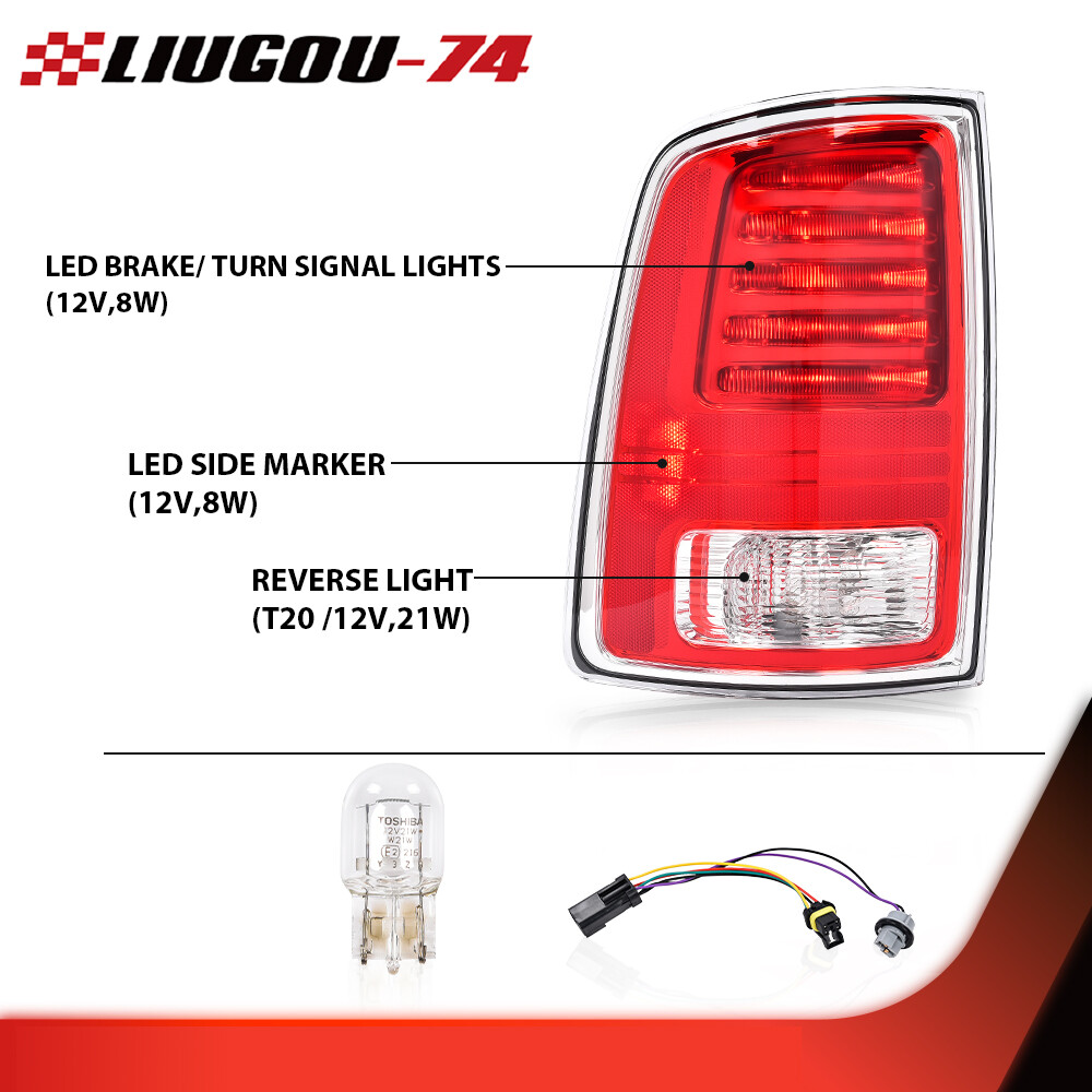 LED Rear Tail Light Assy Fit for 2013-2018 RAM 1500 2500 3500 Left ...