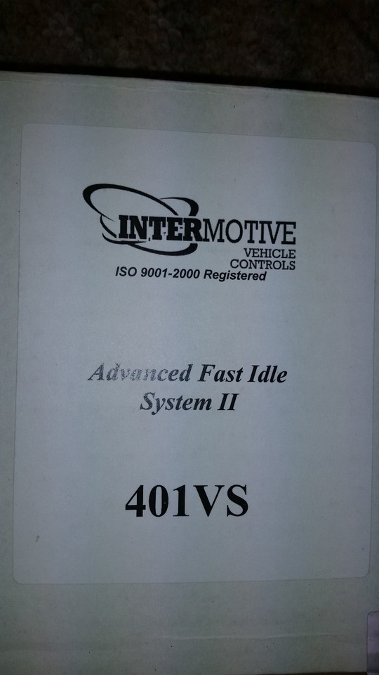 Intermotive speed control kit Advanced Fast Idle System II A-AFIS401VSX ...