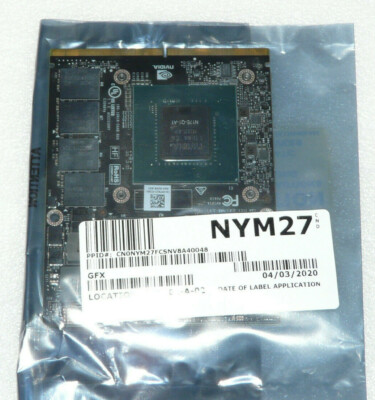 NEW DELL PRECISION 17 7720 GRAPHIC CARD NVIDIA QUADRO P3000 6GB NYM27 ...