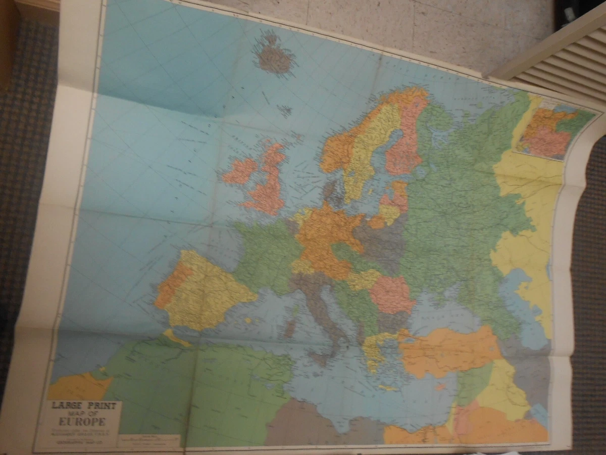 Map Of Europe 1946