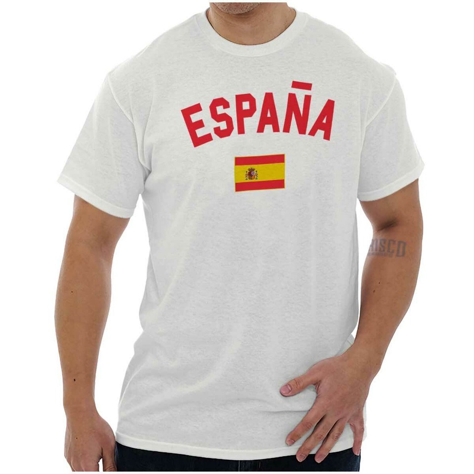 Espana Country Flag International Travel Womens or Mens Crewneck T ...
