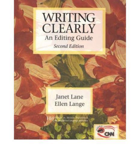 Writing Clearly - an Editing Guide by Ellen ; Lane Lange (1999, Trade ...