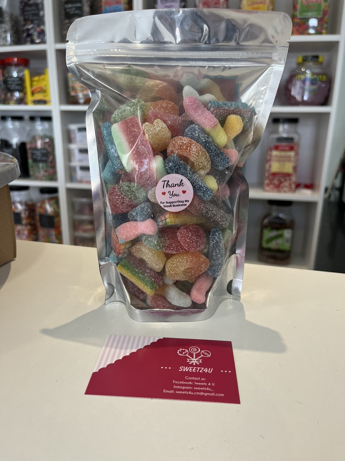 500g Pick 'N' Mix Fizzy Sweets Bag Pouch Sour Gummy Fizzy Marshmallow ...