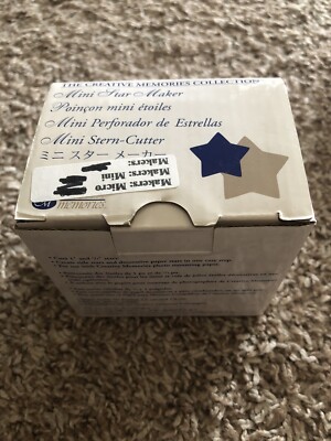Creative Memories Punch Mini Star Paper Maker Punch Card Making NEW | eBay