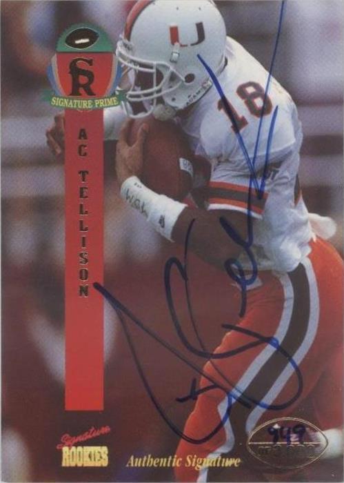 1995 Signature Rookies Prime - A.C. Tellison #43 Autographs /3000 (AU ...